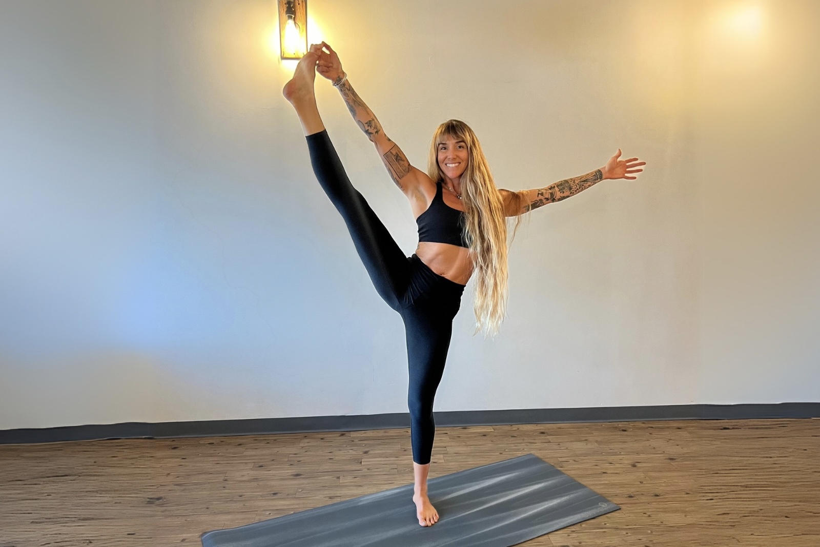 April Pose of the Month - peace love and yoga