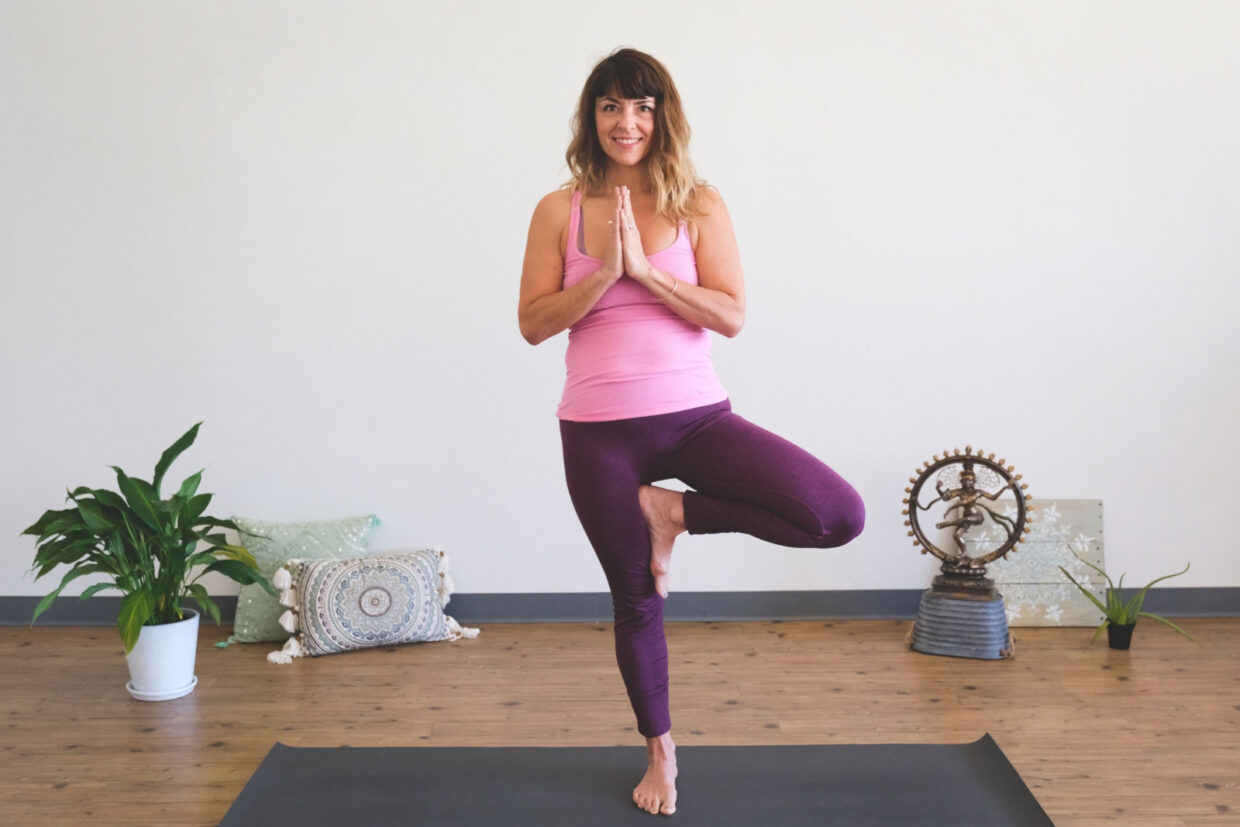 November Pose of the Month - peace love and yoga